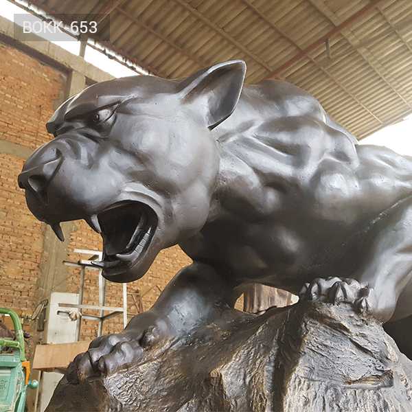 creeping bronze leopard statue - YouFine Bronze Sculpture