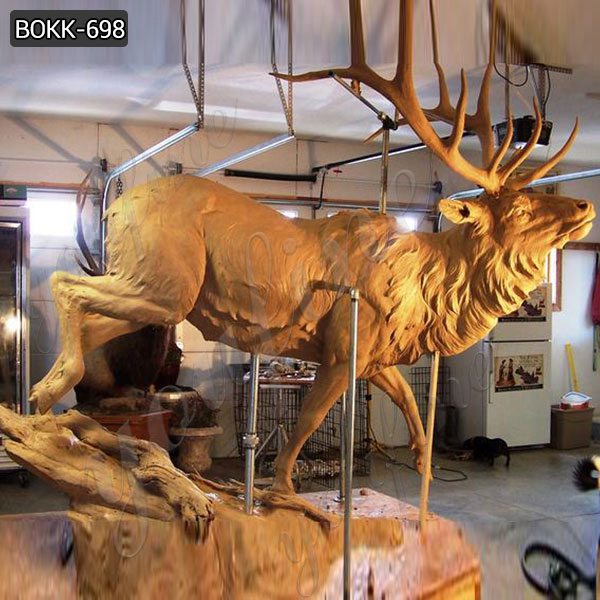 large bronze elk garden statue- YouFine