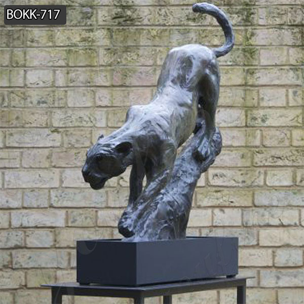 black bronze leopard statue - YouFine