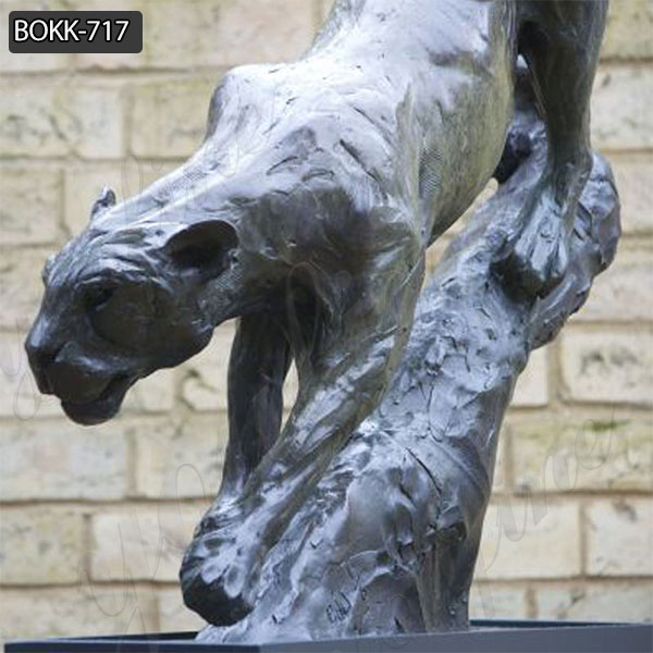 black bronze leopard statue - YouFine