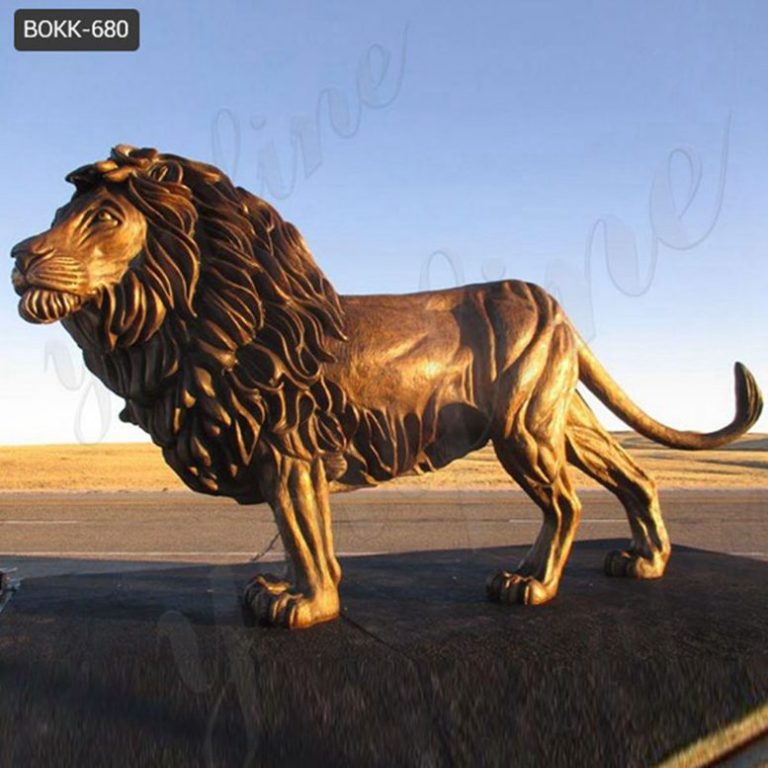Outdoor Bronze Lion Statues - You Fine Bronze Sculpture