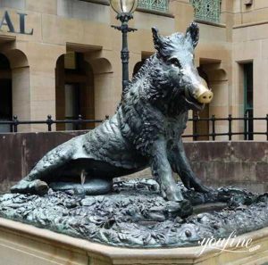 Bronze Wild Boar Statue Florence Decor - YouFine