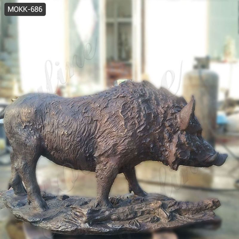 Bronze Wild Boar Statue Florence Decor - YouFine