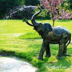Large Bronze Elephant Pool Fountain - YouFine