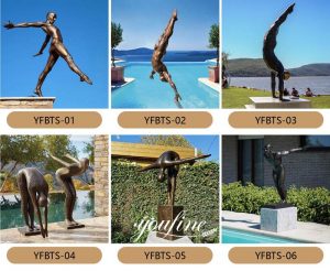 Bronze Diver Sculpture Golden Mean-Giant - YouFine