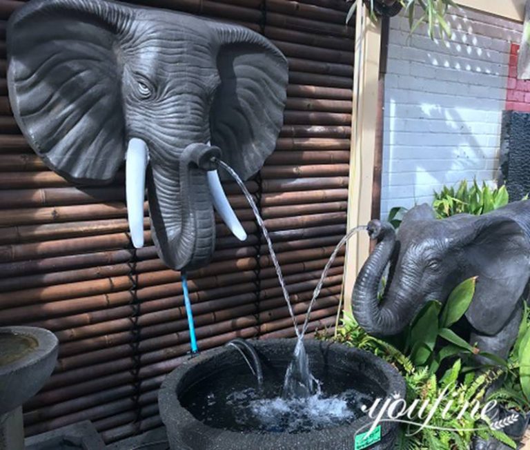 Bronze Outdoor Elephant Water Fountain - YouFine Bronze Sculpture