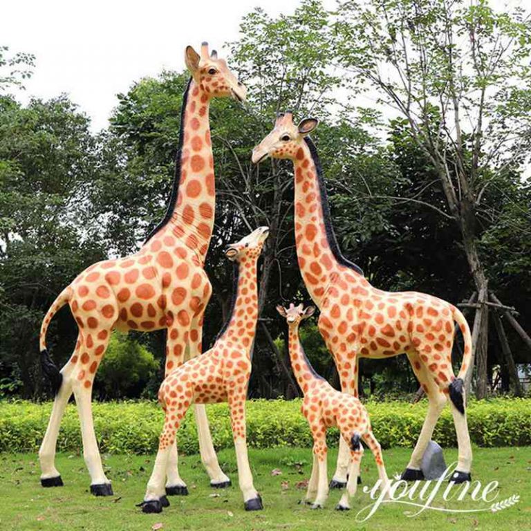 Bronze Life Size Giraffe Animal Statue - YouFine