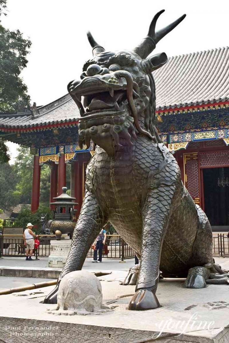 Bronze Kirin Statue Mythical Creatures - YouFine