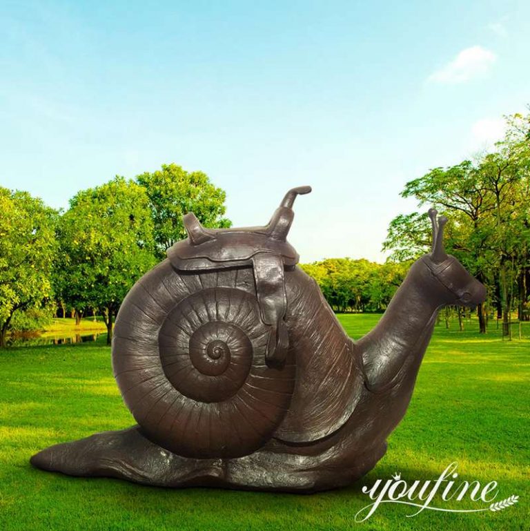 Bronze Giant Snail Sculpture Animal Artwork - YouFine