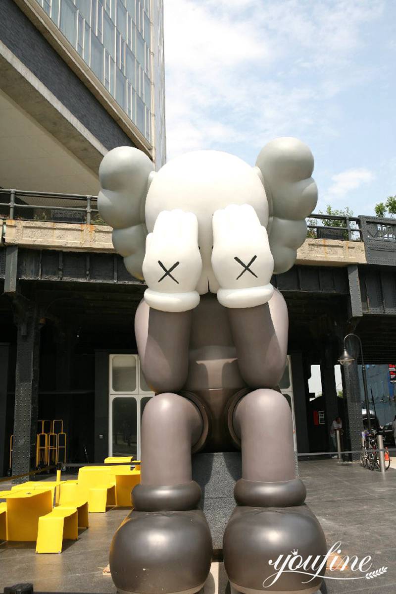 Fiberglass Passing Through Kaws Statue - YouFine Sculpture