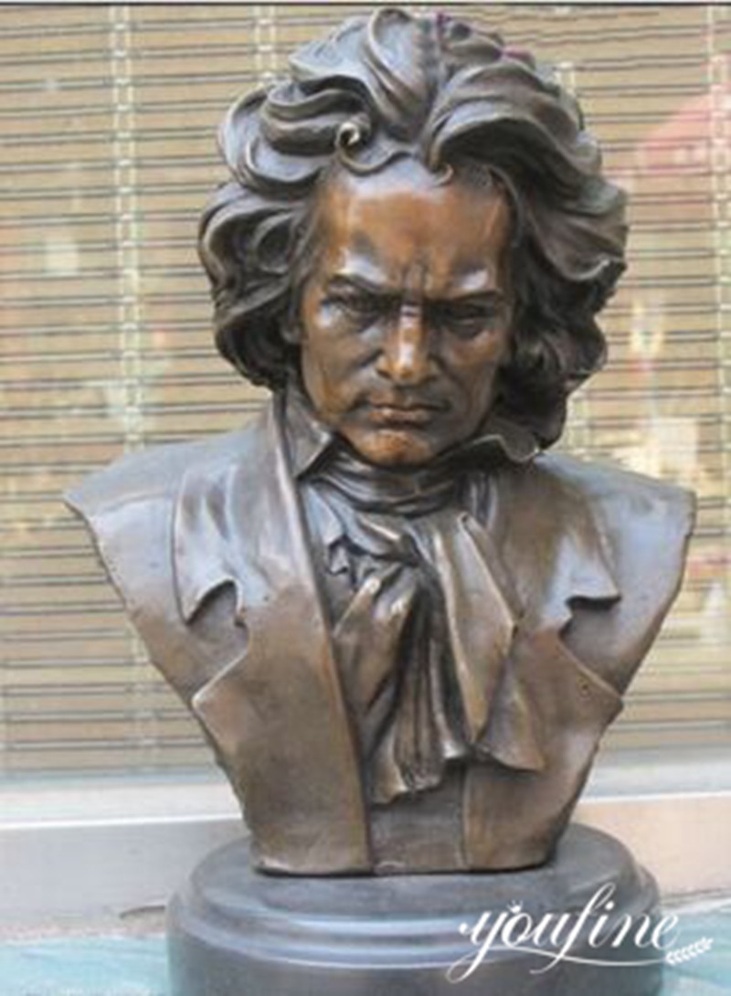 Classic Bronze Bust Statue of Beethoven - YouFine