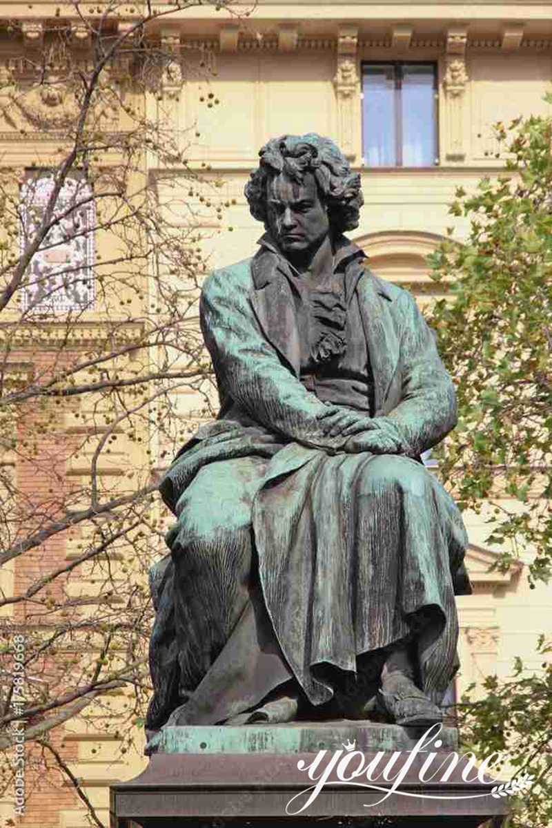 Classic Bronze Bust Statue of Beethoven - YouFine
