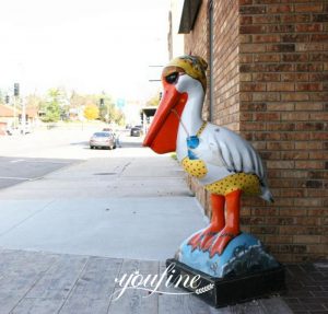 Large Outdoor Bronze Pelican Statue - YouFine