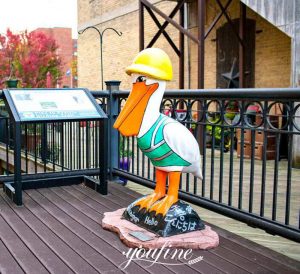 Large Outdoor Bronze Pelican Statue - YouFine