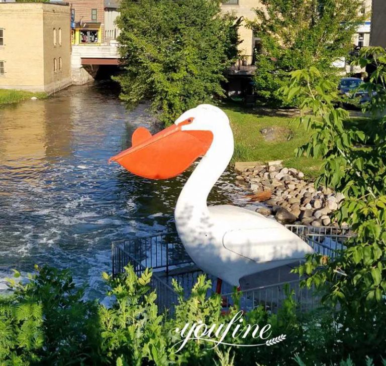 Large Outdoor Bronze Pelican Statue - YouFine