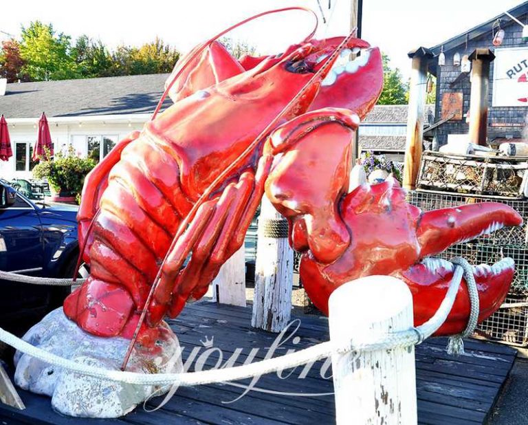 Fiberglass Lobster Butler Statue with Tray - YouFine