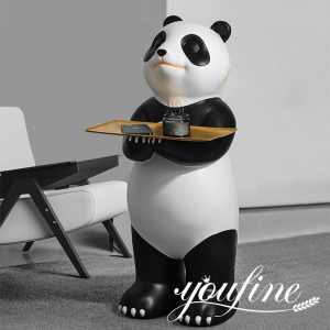 Fiberglass Old Man Butler with Tray Statue - YouFine