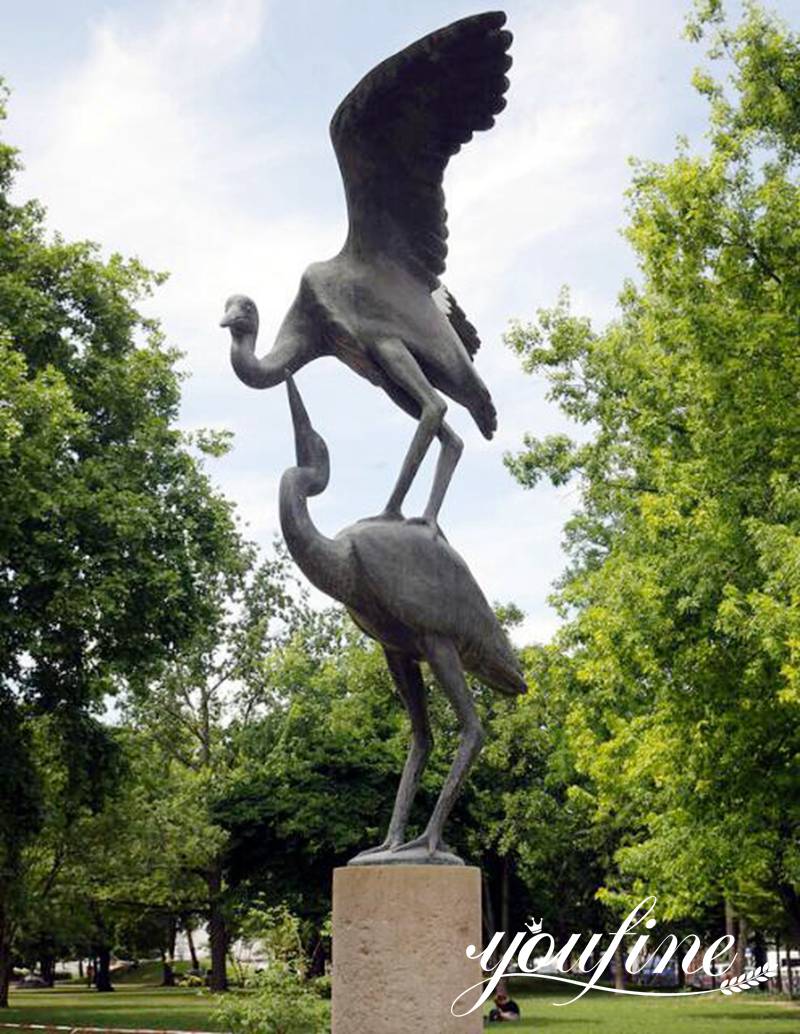 Outdoor Large Bronze Swan Statue - YouFine Bronze Sculpture