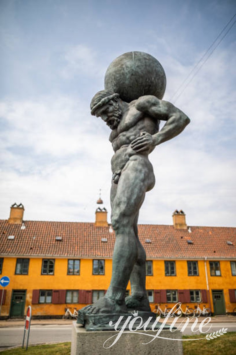 Bronze Atlas Statue Holding the World - YouFine Bronze Sculpture