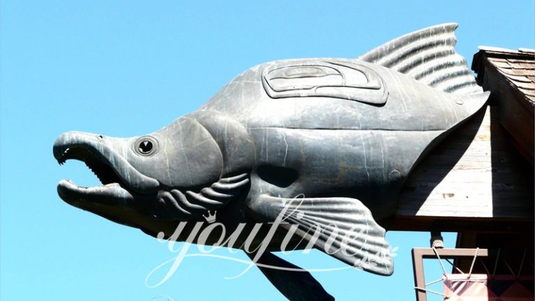 Large Bronze Fish Sculpture Outdoor Decor - YouFine Bronze Sculpture