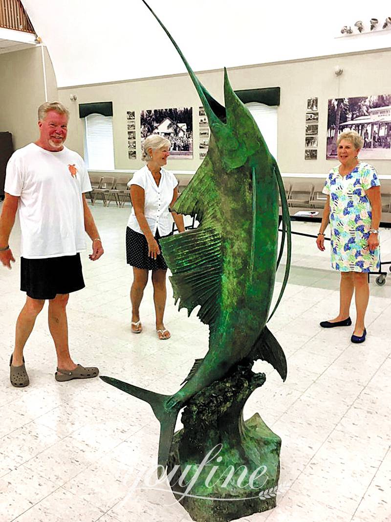 Large Bronze Fish Sculpture Outdoor Decor - YouFine Sculpture