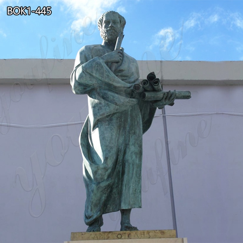 Bronze Aristotle Greek Philosopher Statue - YouFine