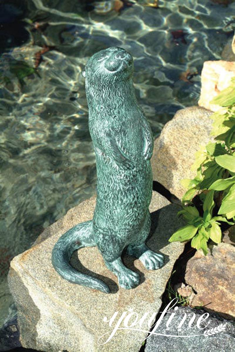Bronze Otter Garden Statue - YouFine Bronze Sculpture