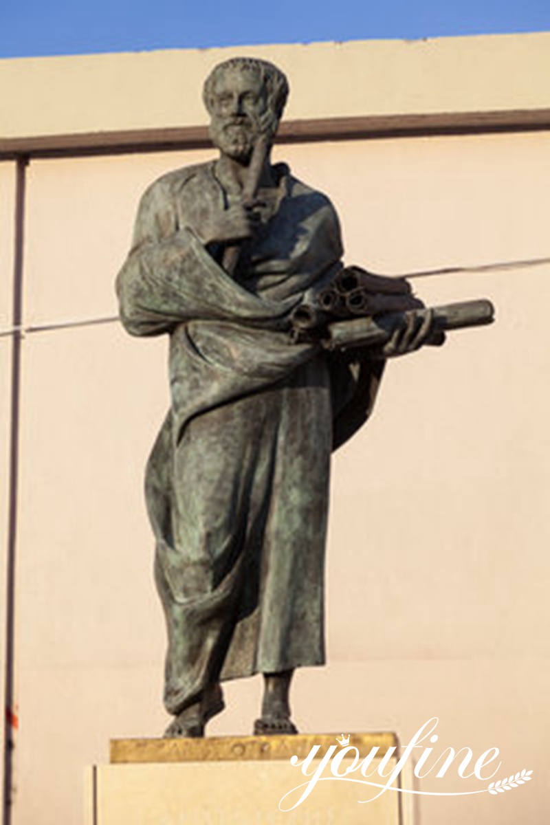 Bronze Aristotle Greek Philosopher Statue - YouFine