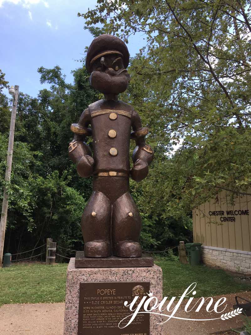 Bronze Cartoon Popeye Statue for Sale - YouFine