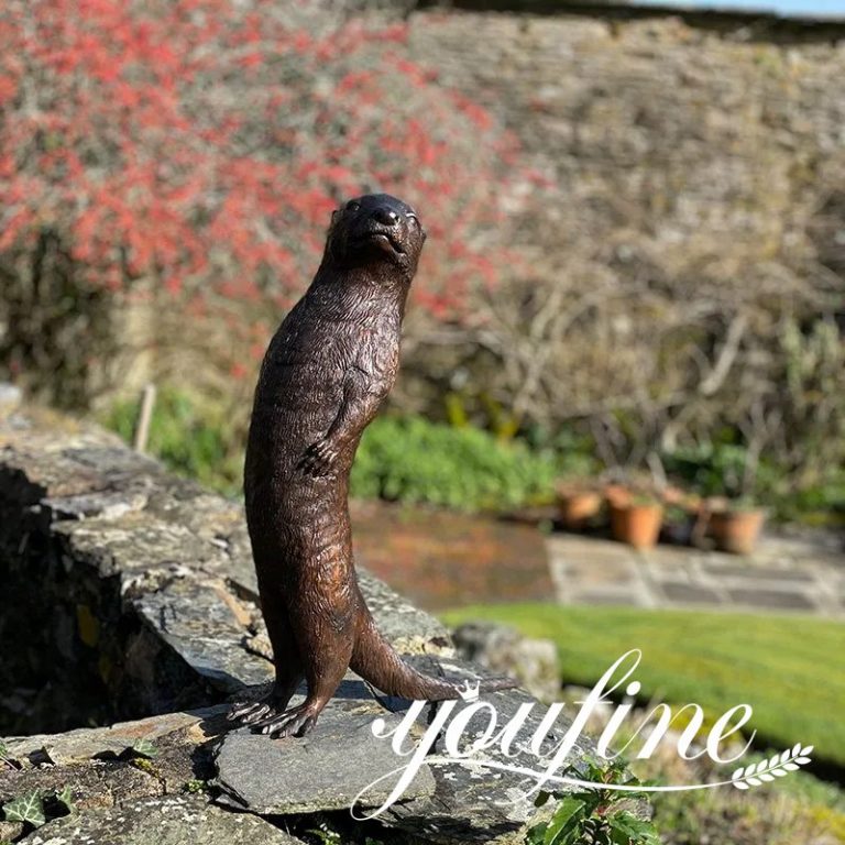 Bronze Otter Garden Statue - YouFine