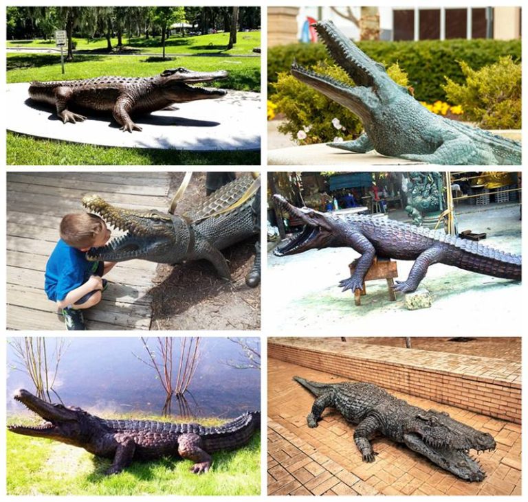 Bronze Alligator Water Fountain - YouFine
