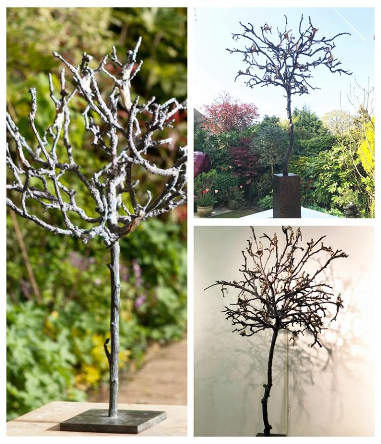 Large Bronze Sculpture His Mind's Eye Tree Art