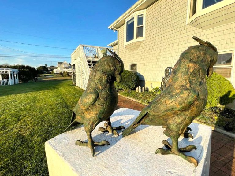 Real Size Bronze Parrot Bird Statue - YouFine