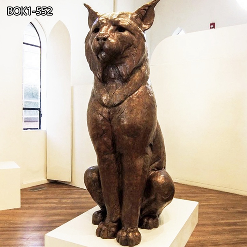 Bronze WildLife Large Lynx Statue - YouFine