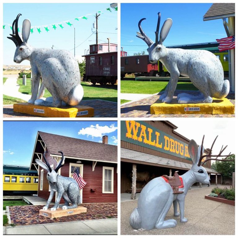 Bronze Jackalope Statue Mythical Creature - YouFine
