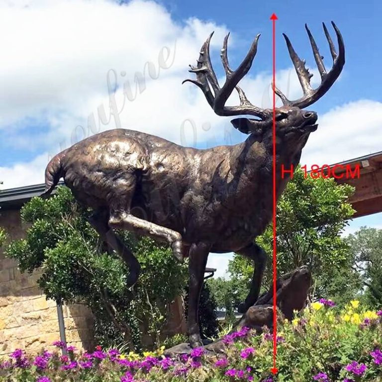 Life Size Bronze Deer Statues for Your Garden - YouFine