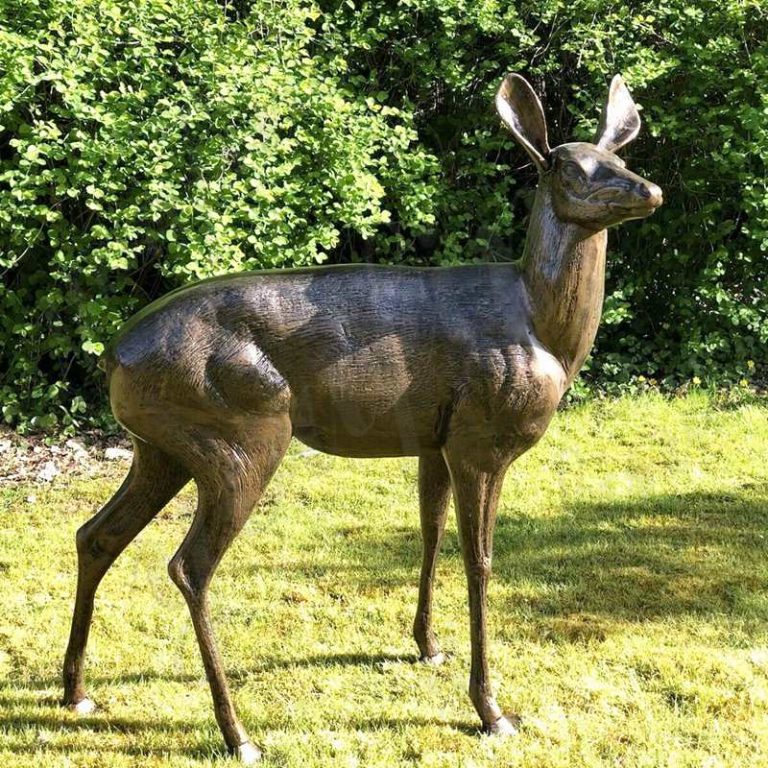 Life Size Bronze Deer Statues for Your Garden - YouFine