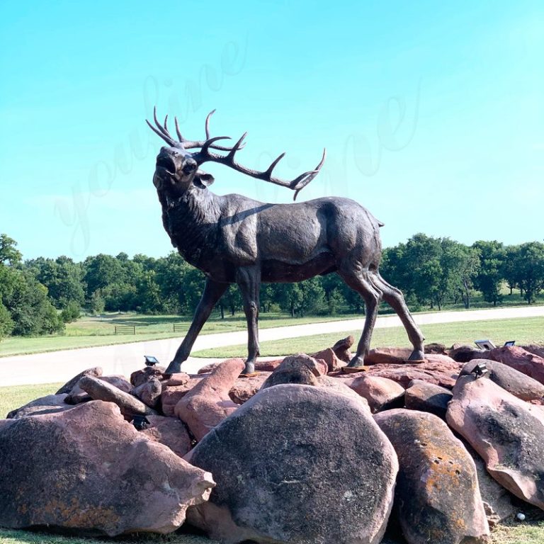 Life Size Bronze Deer Statues for Your Garden - YouFine