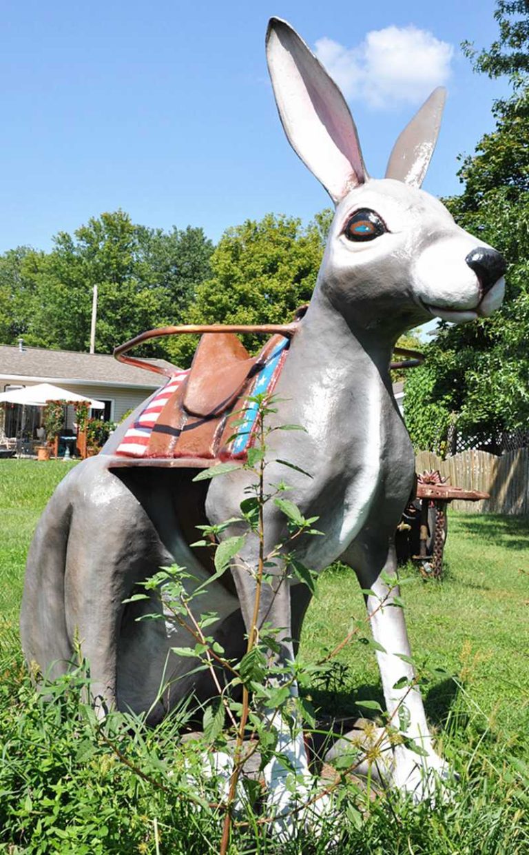 Bronze Jackalope Statue Mythical Creature - YouFine