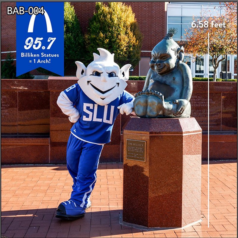 Bronze Billiken Statue SLU School Mascot - YouFine