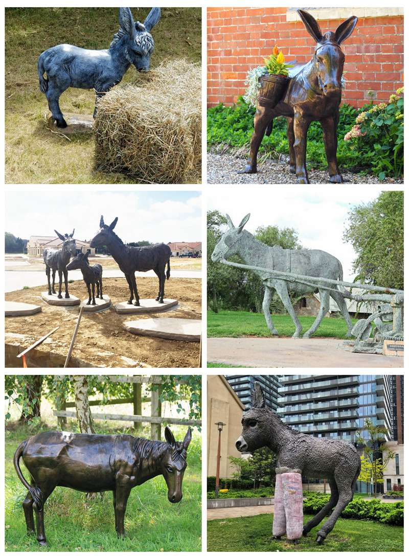 life Size Guernsey Donkey Statue - YouFine