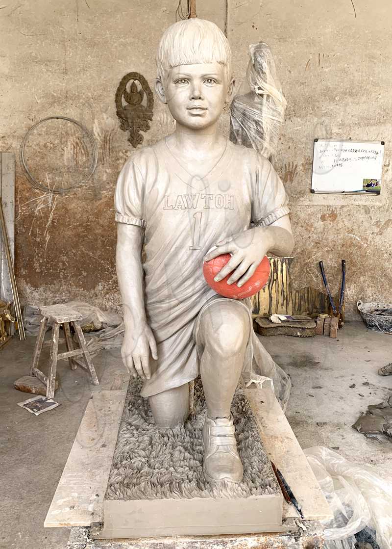 Life Size Bronze Children Statue School Boy Biking Adventures - YouFine