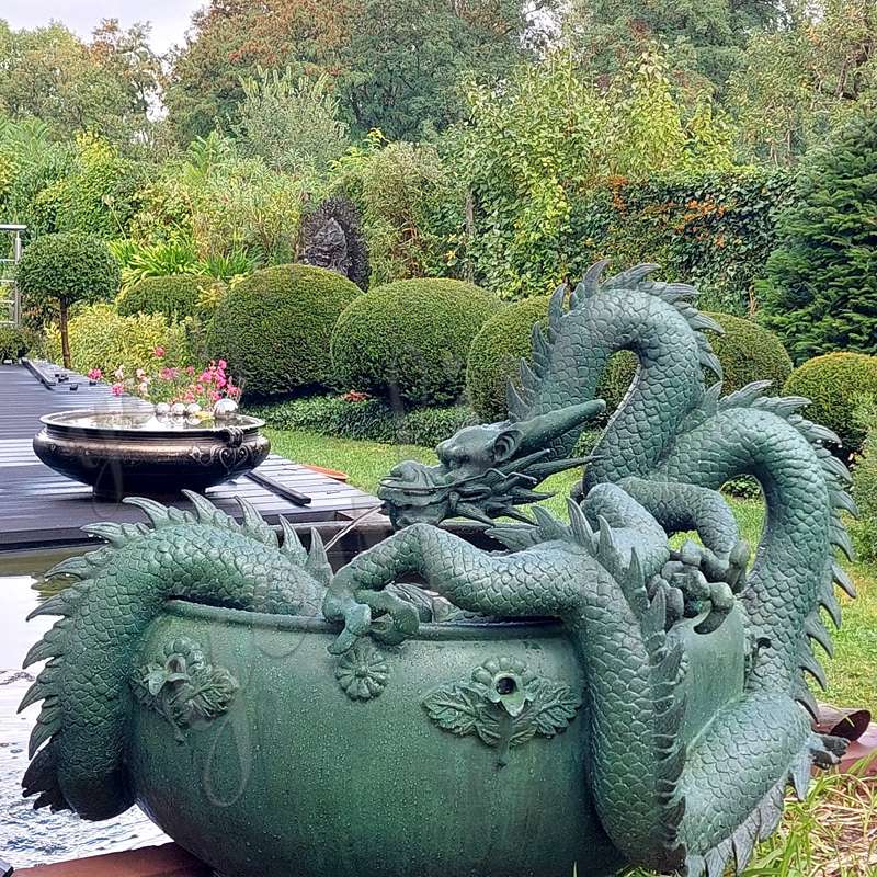 Outdoor Bronze Dragon Water Fountain Statue Manufacturer - YouFine