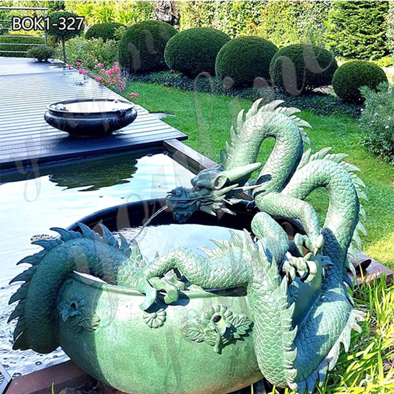 Outdoor Bronze Dragon Water Fountain Statue Manufacturer - YouFine