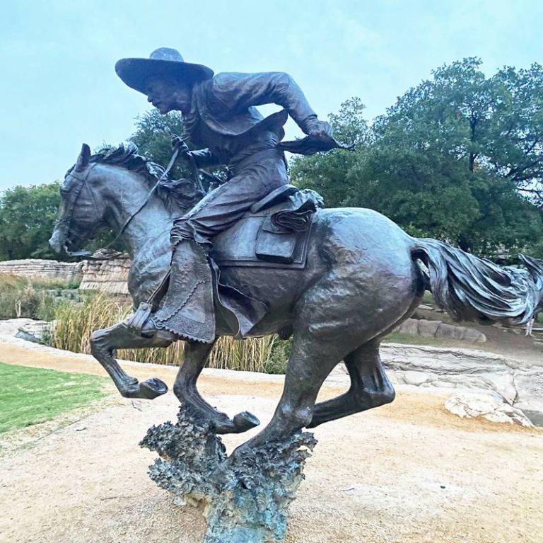 Bronze Full Size Cowboy Horse Statue - YouFine