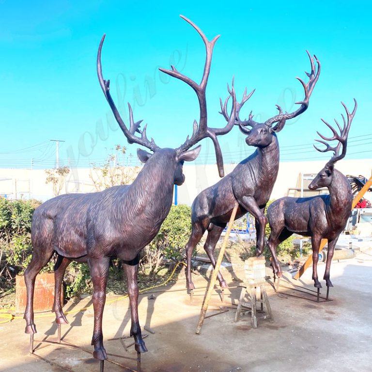 Bronze Moose Statue- Special Patina - YouFine