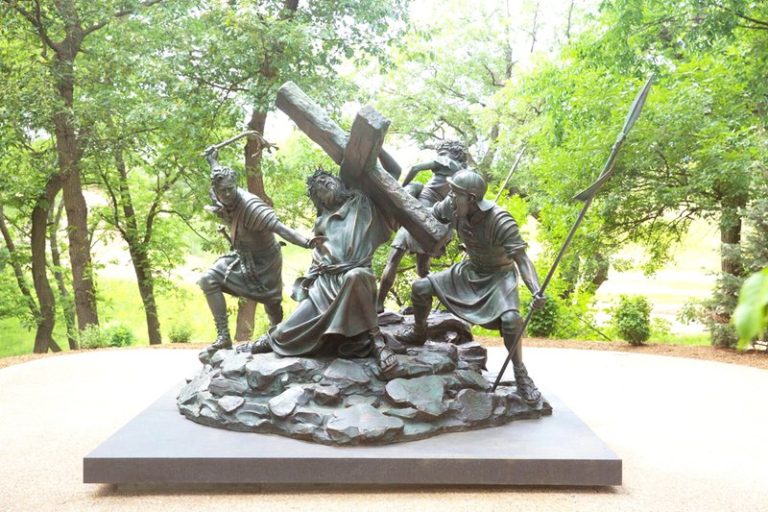 Stations of the Cross III: Jesus Falls the First Time - YouFine Bronze ...