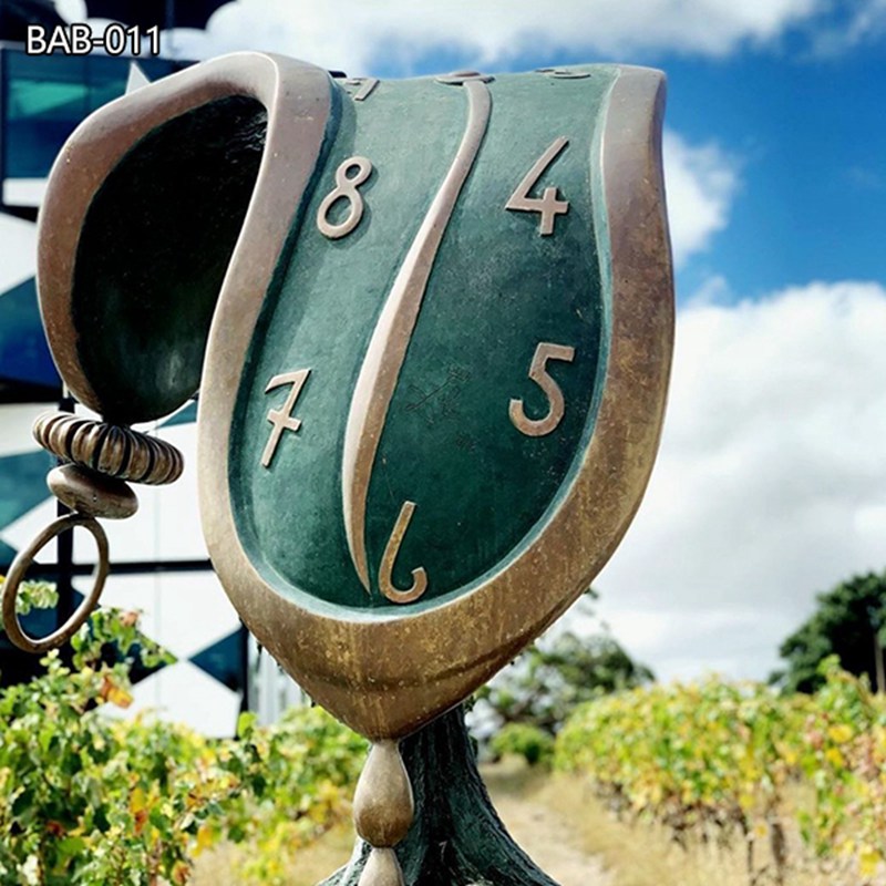 Salvador Dali Statue Bronze Profile Of Time Sculptures - YouFine