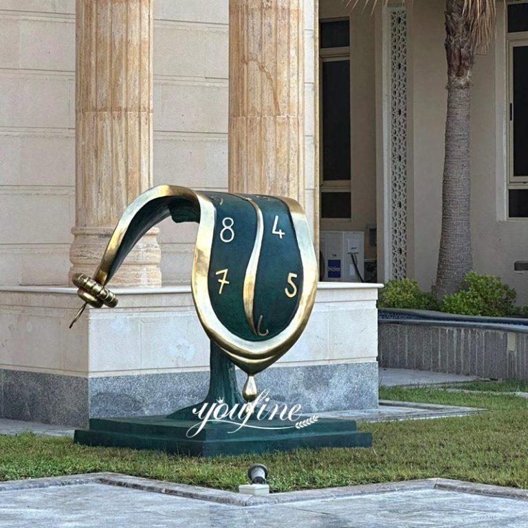 Salvador Dali Statue Bronze Profile Of Time Sculptures - YouFine