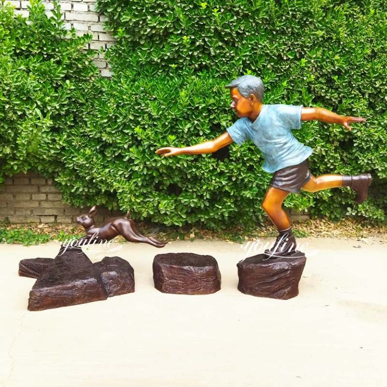 Life Size Bronze Children Statues | Custom Boy & Girl Statues - YouFine